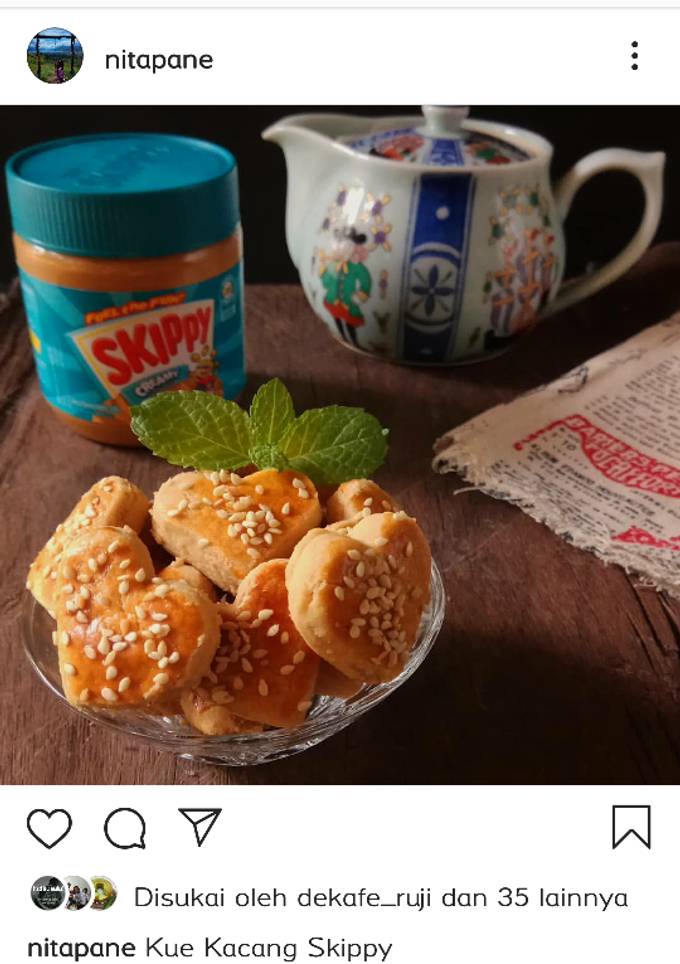 Resep 35. Kue Kacang Skippy oleh Nita Pane - Cookpad