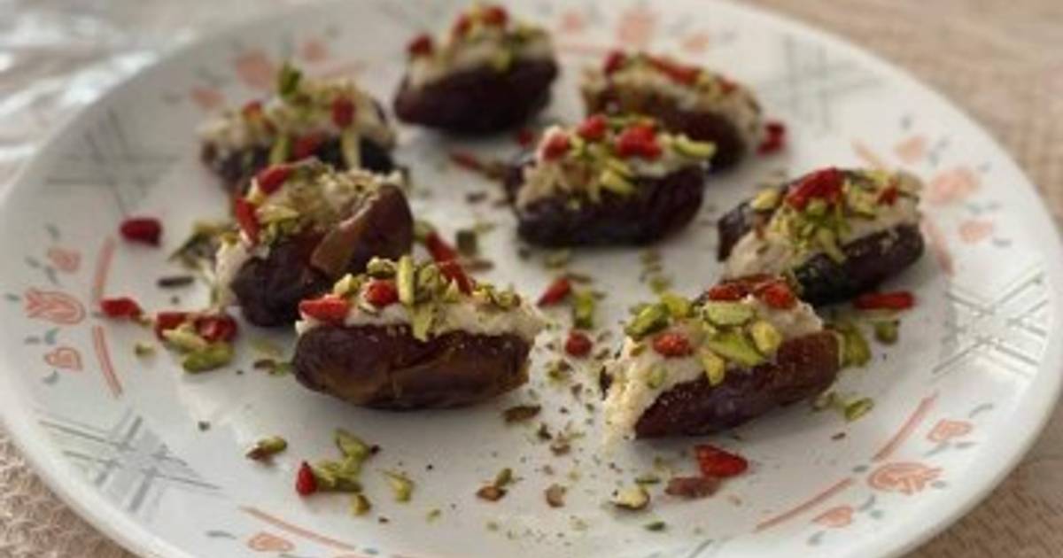 Dry fruits mava medjool dates (winter special) Recipe by Sneha Patel ...