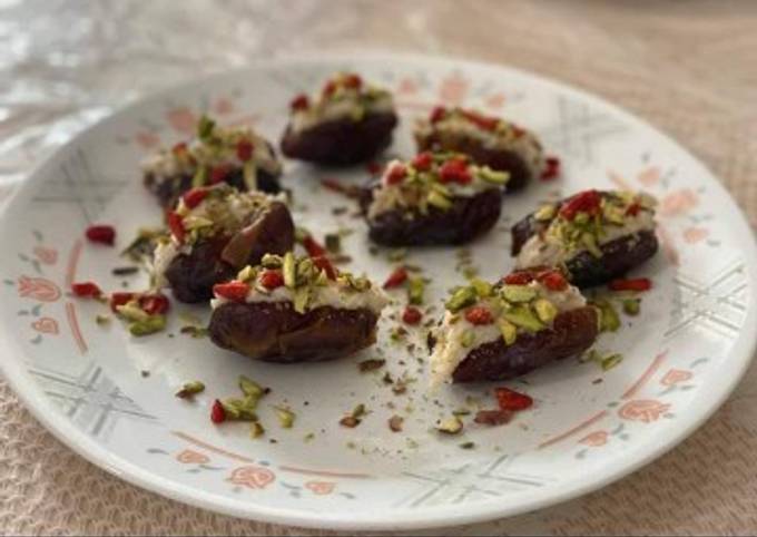 Dry fruits mava medjool dates (winter special) Recipe by Sneha Patel ...