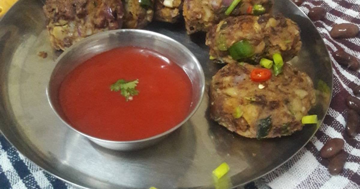 Nilam Piyush Hariyani દ્વારા રેસીપી રાજમાં મસાલા ટીક્કી (Rajma masala ...