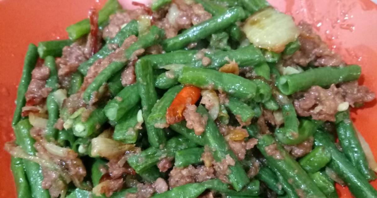 Resep Oseng Kacang Panjang Kornet oleh Indah Simoy - Cookpad