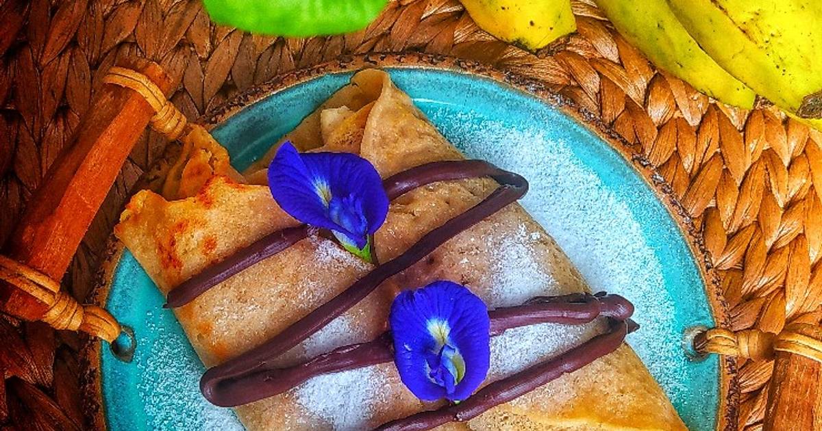 Resep Pisang Crepes Coklat Salju oleh dapur ade - Cookpad