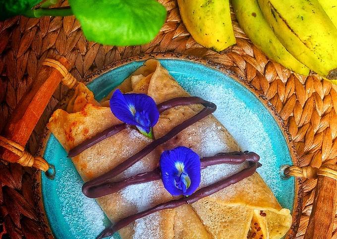 Resep Pisang Crepes Coklat Salju oleh dapur ade - Cookpad