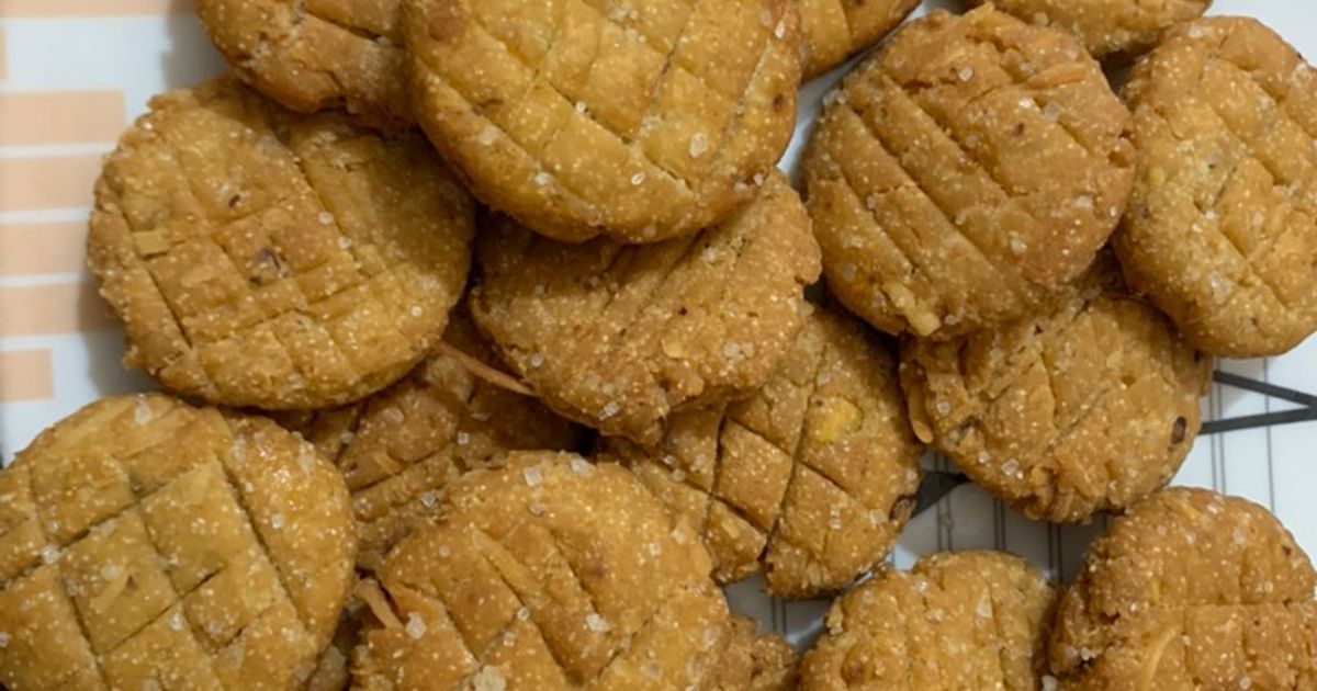 Atta Coconut Biscuit : Bye Bye Maida Recipe by Swagatika - Cookpad