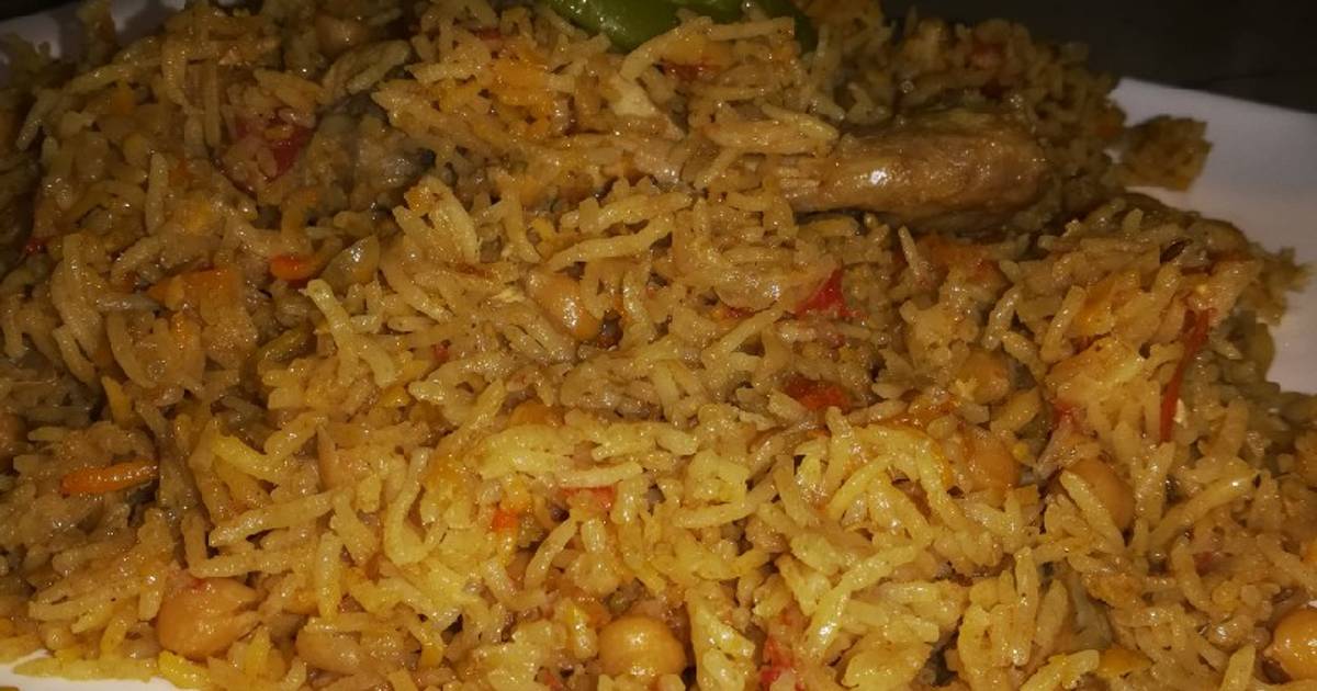 Chicken chana pulao Recipe by Riffat Kashif - Cookpad
