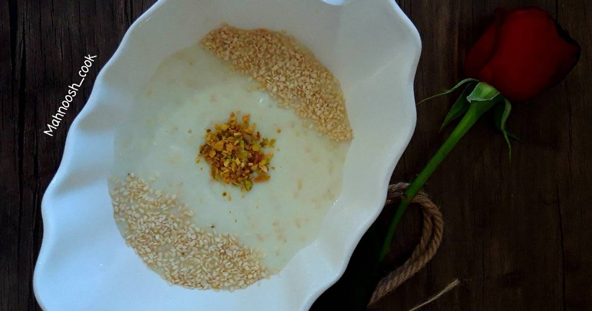 طرز تهیه فرنی عسلی کنجدی ساده و خوشمزه توسط Mahnoosh - کوکپد