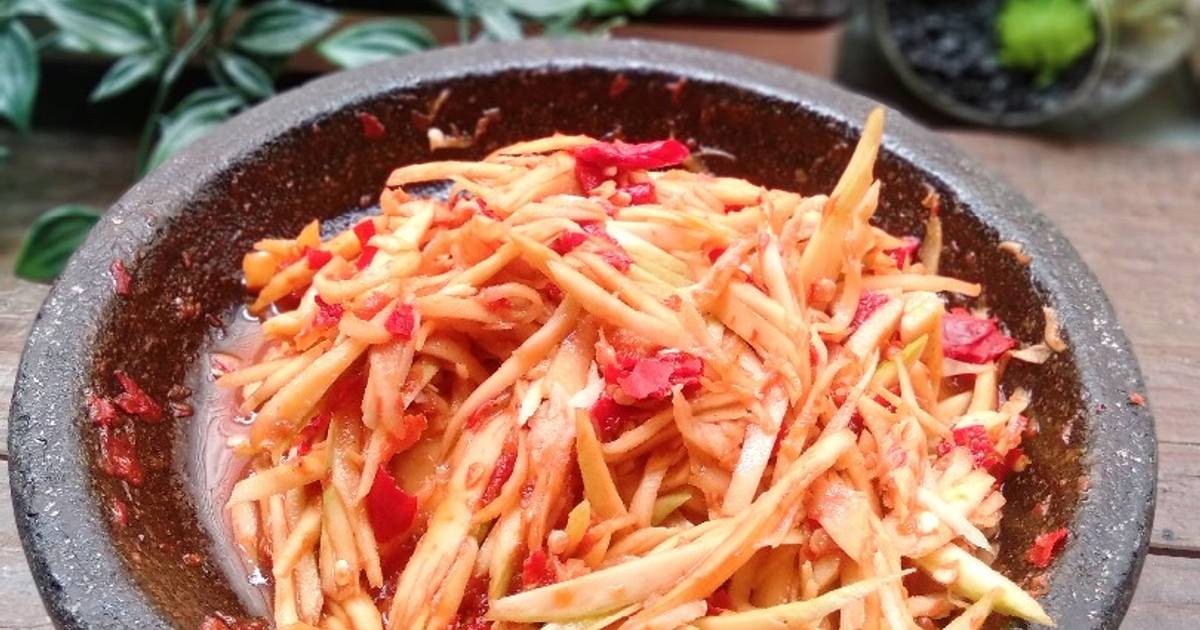 Resep Sambal mangga muda oleh Pawon'Ry - Cookpad
