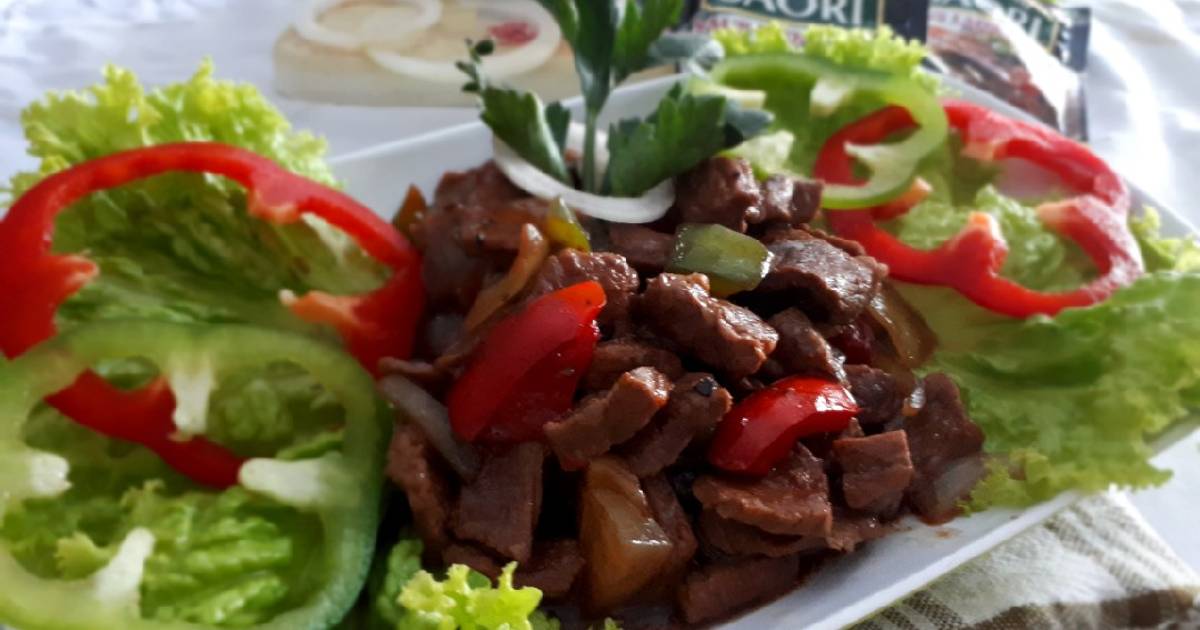 Resep Sapi Saus Lada Hitam praktis oleh Bunda AtSaBy - Cookpad
