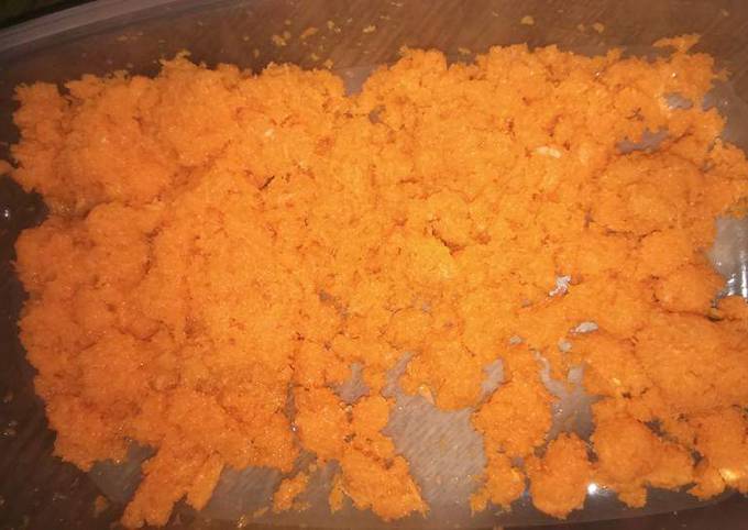 Zanahoria rallada arreglada Receta de Nines Romo Fernandez- Cookpad