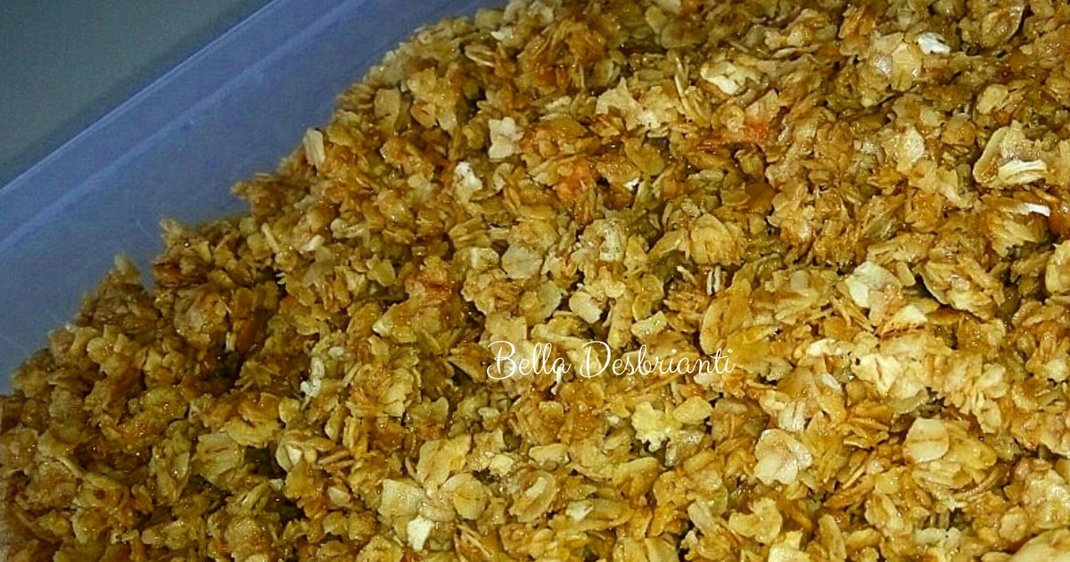 Resep Granola 1350 Kalori Tanpa Oven oleh bella - Cookpad