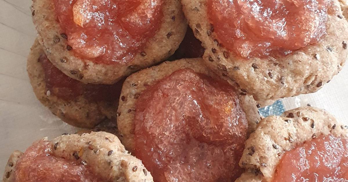 #desafíoharina 🍪 Pepas integrales con membrillo y chía Receta de ...