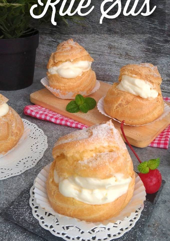 Resep Kue Sus Isi Vanilla Cream oleh Ummu Khal Kitchen - Cookpad
