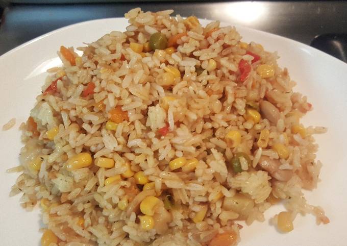 Arroz con vegetales fácil Receta de Luz Cocina a Mi estilo- Cookpad