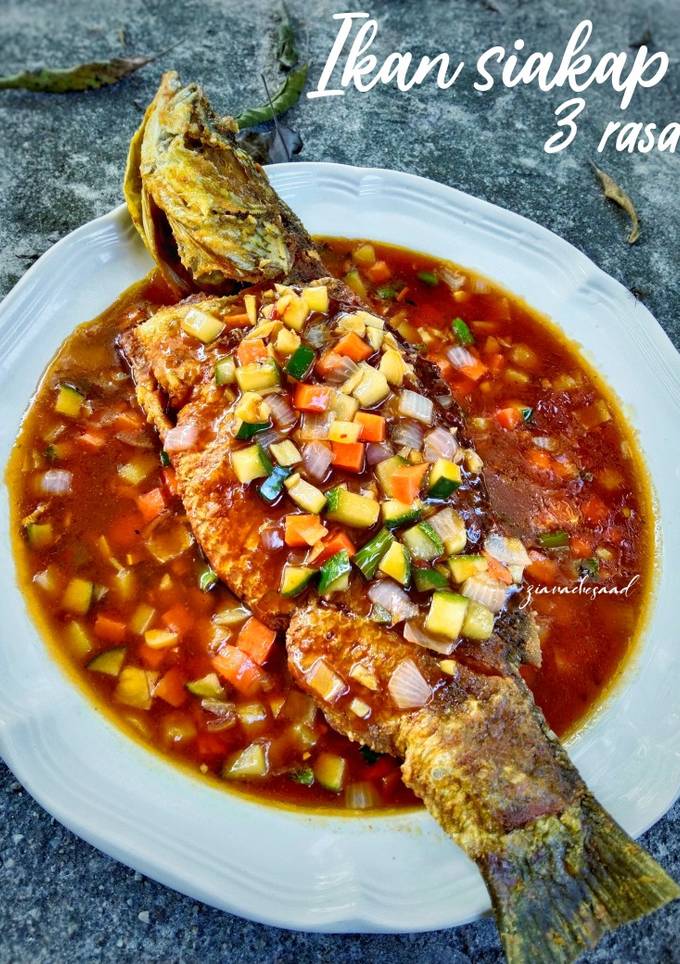 Resipi Ikan siakap 3 rasa oleh Ziana Chesaad - Cookpad