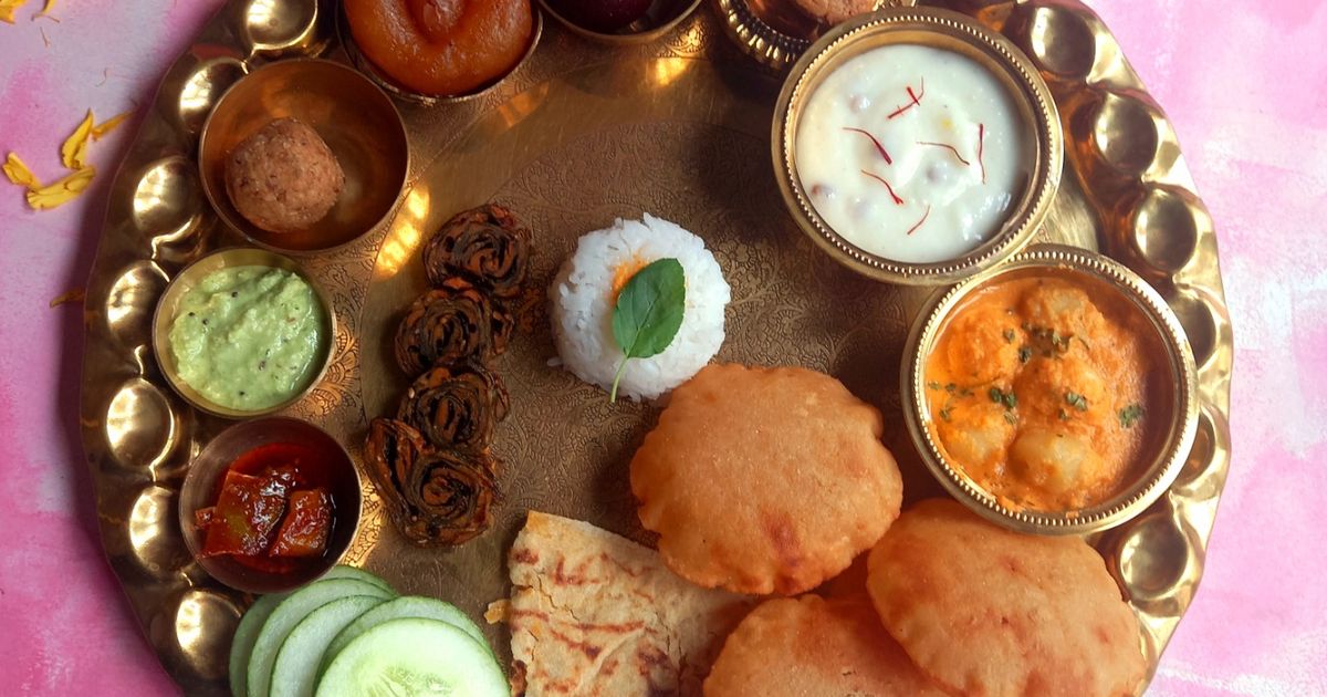 Maharashtrian Special Shrikhand Puri Thali Recipe by Shital Muranjan ...