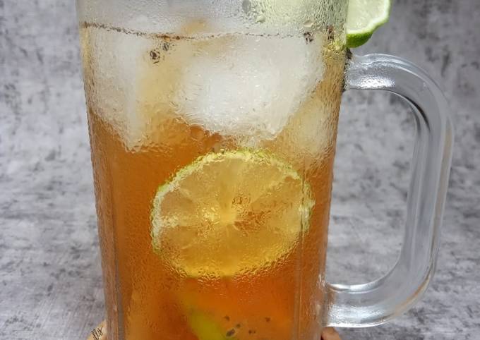 Resep Es Lemon Tea Selasih oleh Dapur illy - Cookpad
