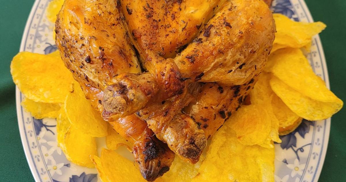 Pollo a l'ast pero en el horno de casa Receta de Marisa Marcos Ortega ...