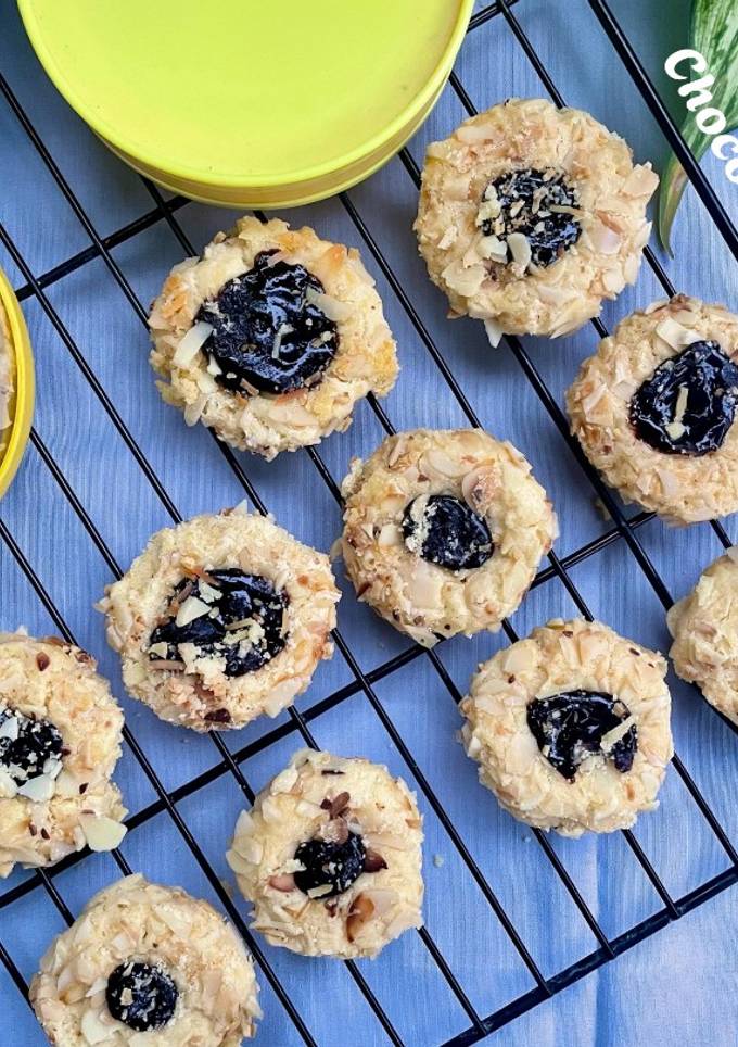Resep 148. Choco Almond Thumbprint | 1 Adonan Kue Kering Untuk Aneka ...