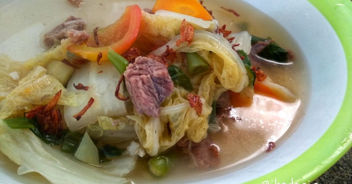 Resep Sop Sayur Daging Sapi oleh ikadesia - Cookpad