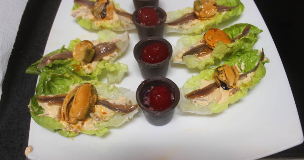 Ensalada de latas y queso con vasitos de chocolate Receta de jorbasmar ...