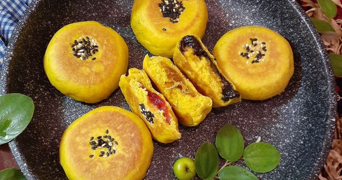 Resep Roti Labu Kuning Empuk Tanpa Telur Tanpa Butter Tanpa Oven oleh ...