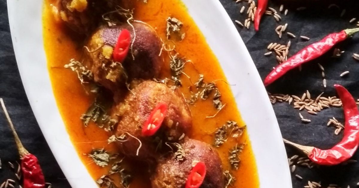 Sonali Sen Bagchi দ্বারা সয়াবিনের কোপ্তা কাড়ি(Soyabean Kopta Curry ...