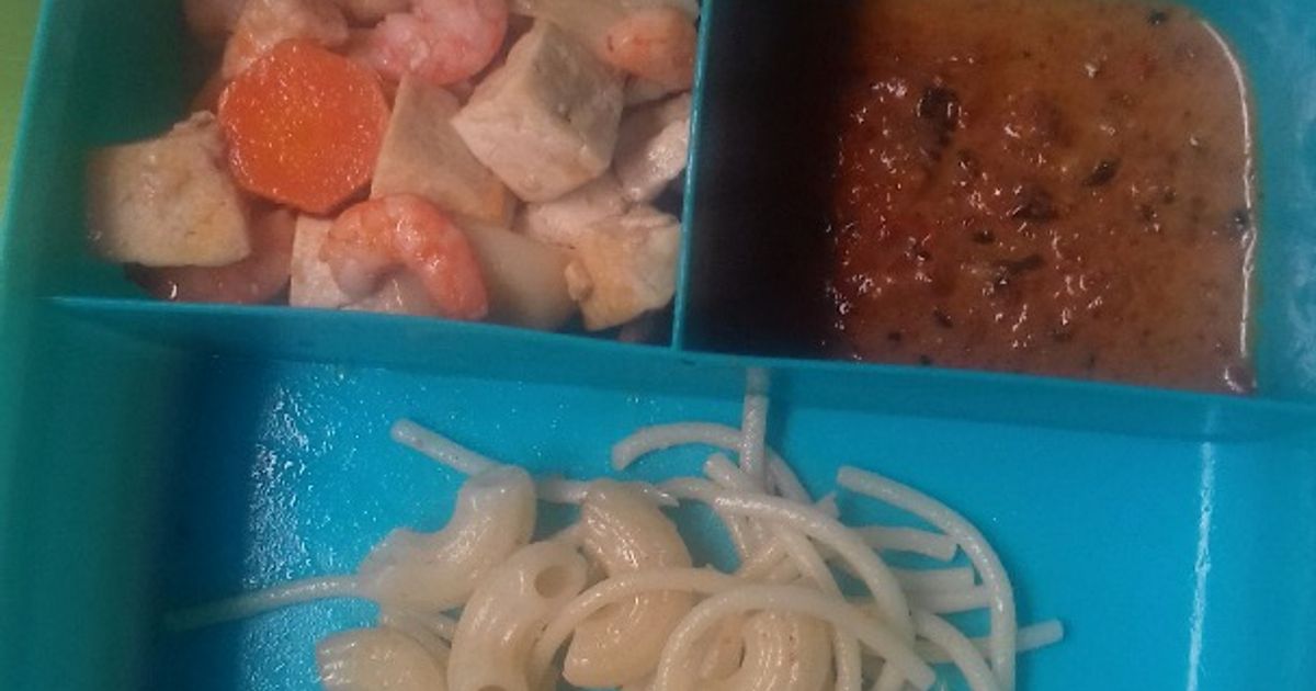 Resep Makaroni Spageti Sambal Pecel & Tumis Tahu Wortel Udang oleh ...