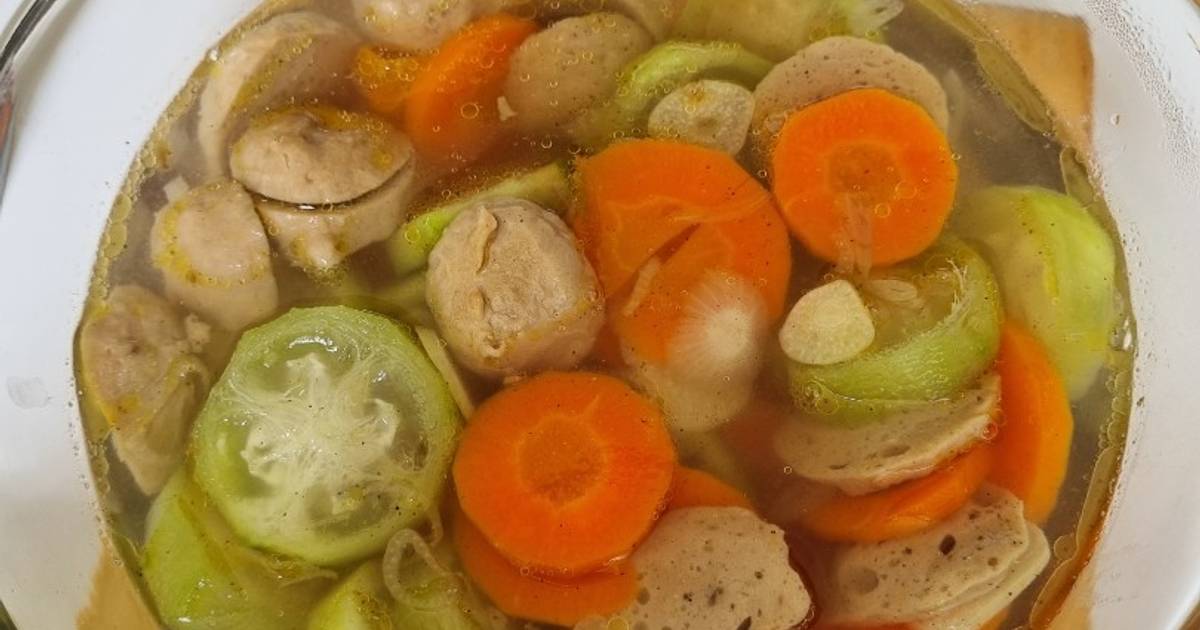 Resep Sayur Sop Oyong Bakso oleh Kartika Merliana - Cookpad