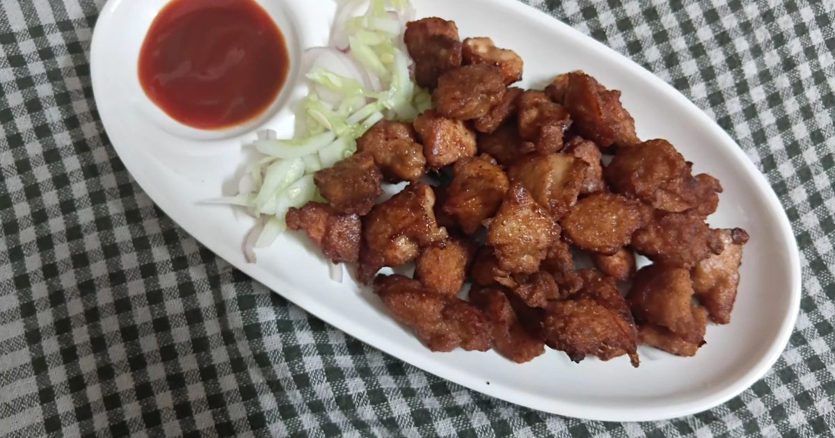 Mini Chicken Pakoda Recipe by Amrita Chakroborty - Cookpad