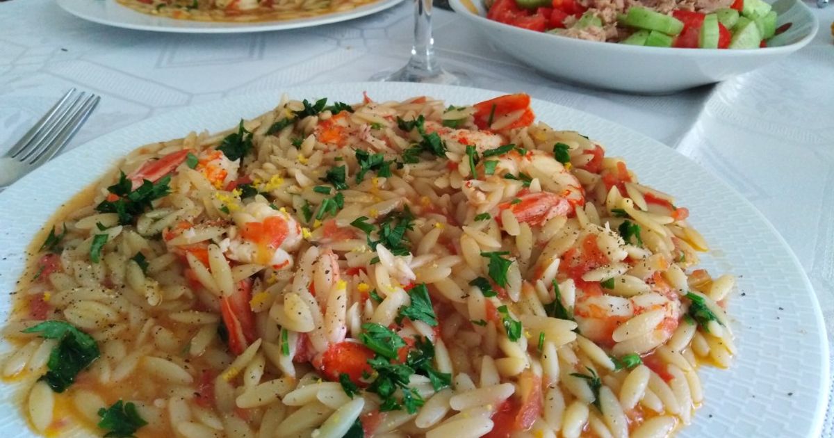 Γαρίδες πικάντικες με κριθαράκι🍤 Συνταγή από τον/την Ζου Ειρηνη - Cookpad