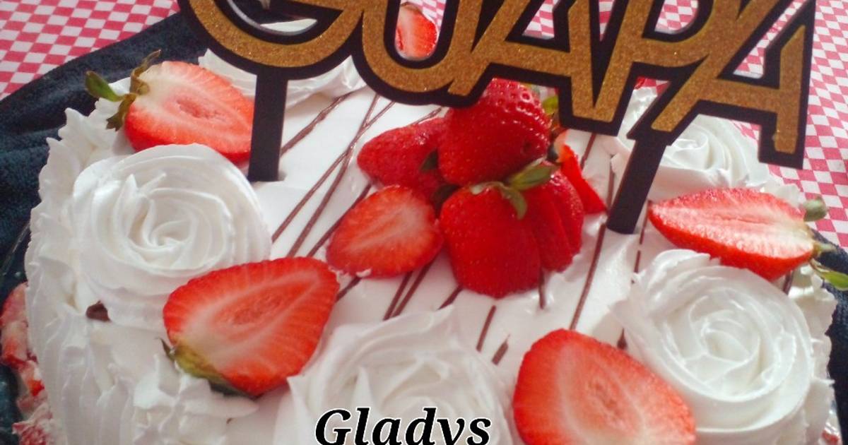 Pastel de tres leches con fresas - 43 recetas caseras- Cookpad