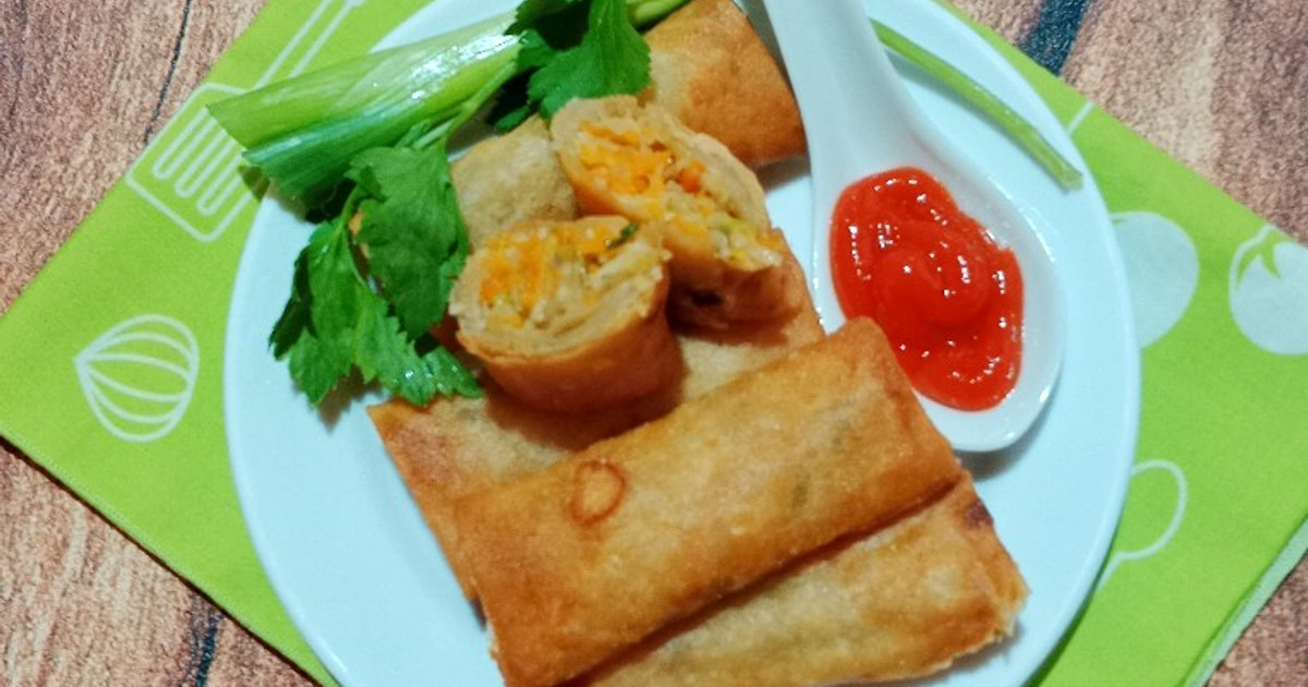 Resep Lumpia Wortel Bengkuang Ebi Dan Teri oleh KasMira - Cookpad