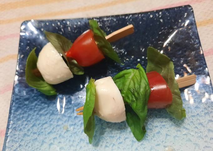 Mozarelitas (boconccinos) caprese Receta de La profe Luisa- Cookpad