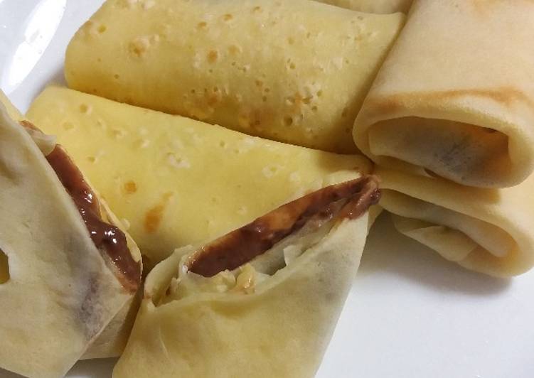 Resep Pannenkoek (Panekuk) Isi Fla coklat oleh DianNisa - Cookpad