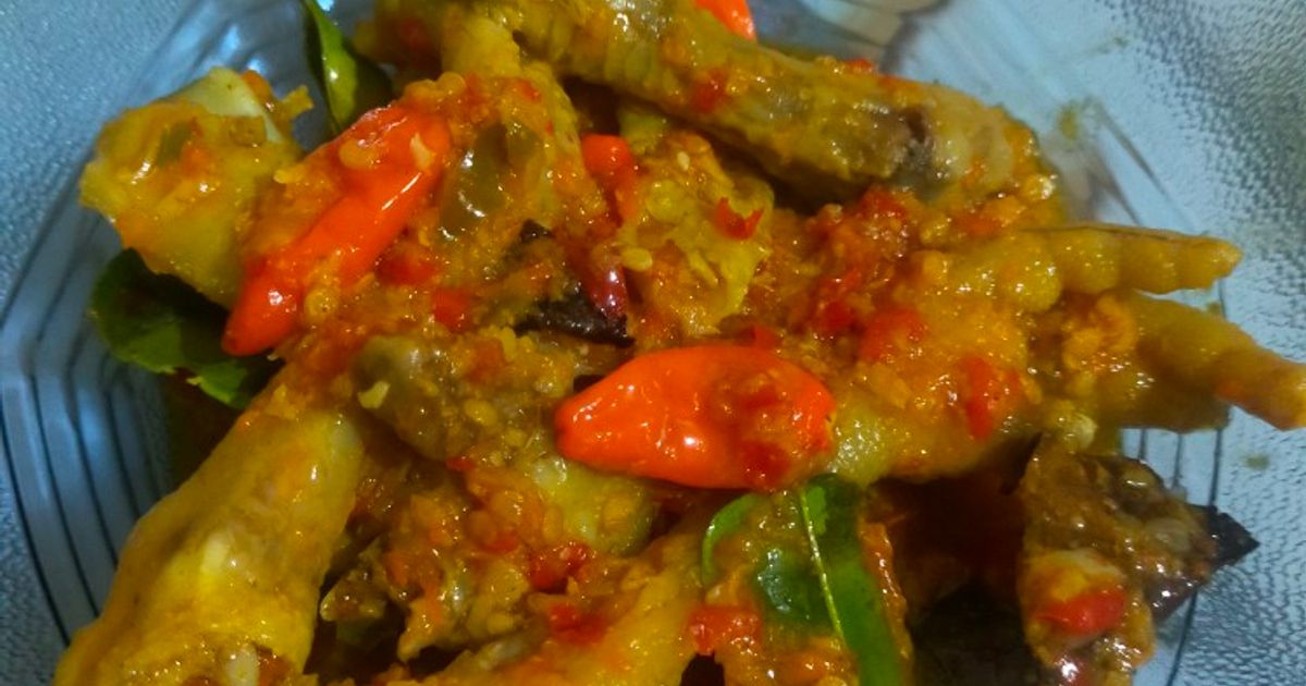 Resep ceker pedas mercon kencur rumahan enak dan mudah - Cookpad