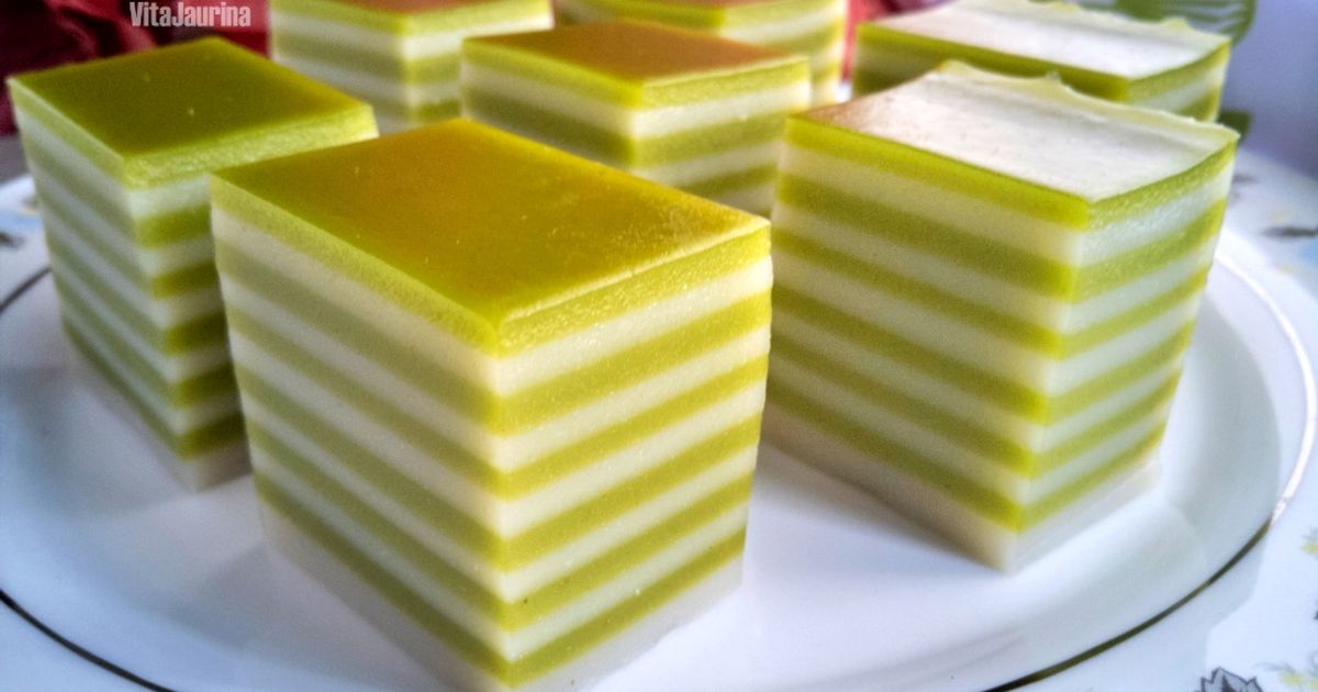 Resep Lapis Pandan oleh Vita Jaurina - Cookpad