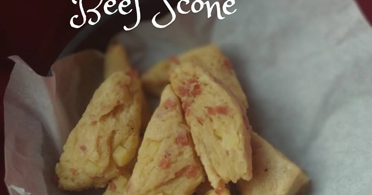 Resep Cheese Smoked Beef Scone oleh Ana Puspita - Cookpad