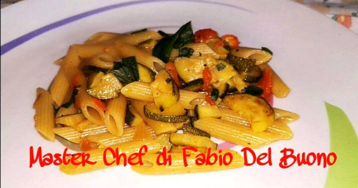 Ricetta Penne con Zucchine e Pomodorini Freschi di Fabio Del Buono ...