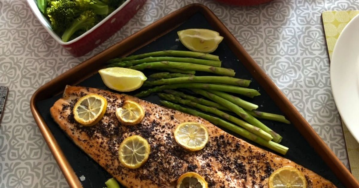 Sumac Salmon Recipe by Feed.Them.Well - Cookpad