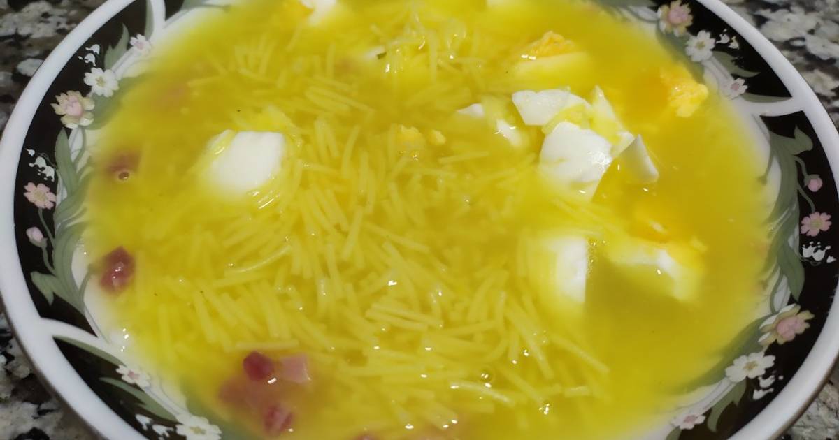 Sopa de picadillo Receta de MMar González Gómez- Cookpad