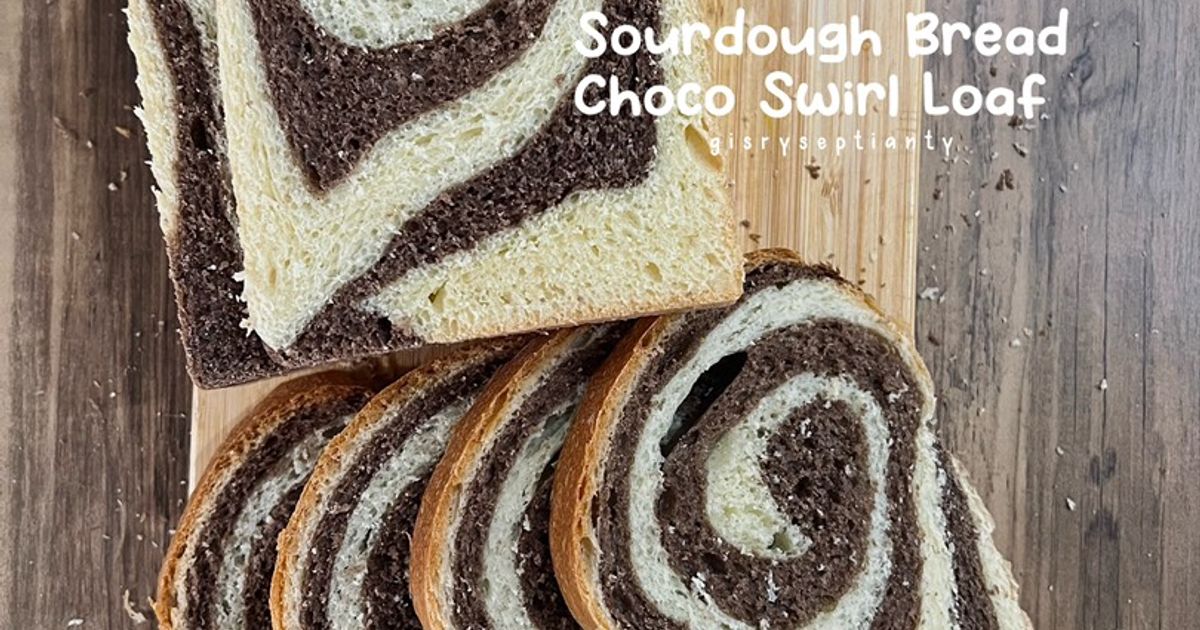 Resep Sourdough Bread Choco Swirl Loaf (Roti Ragi Alami) oleh Gisry ...