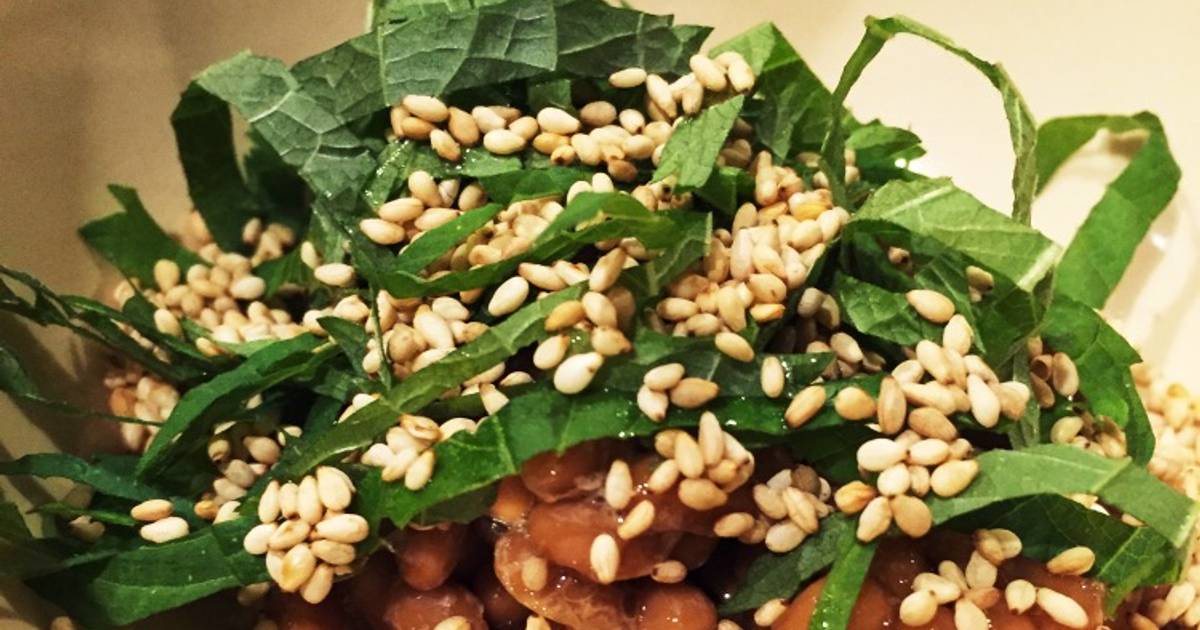 Natto with sesame Recipe by cook_5286081 - Cookpad