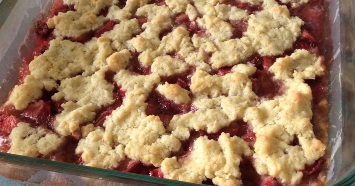 Resep Strawberry Crumb Almond oleh nadia - Cookpad