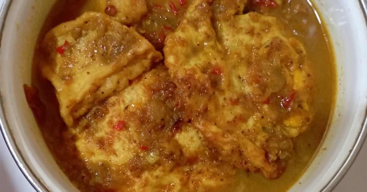 Resep tahu santan bumbu racik kare rumahan enak dan mudah - Cookpad
