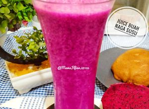Resep juice buah naga with milk rumahan enak dan mudah - Cookpad