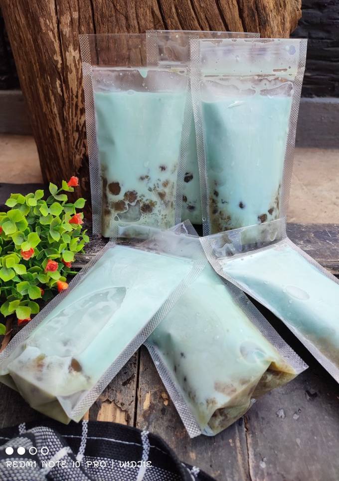 Resep Pop Ice Bubble Milk oleh Widjie Astuti - Cookpad