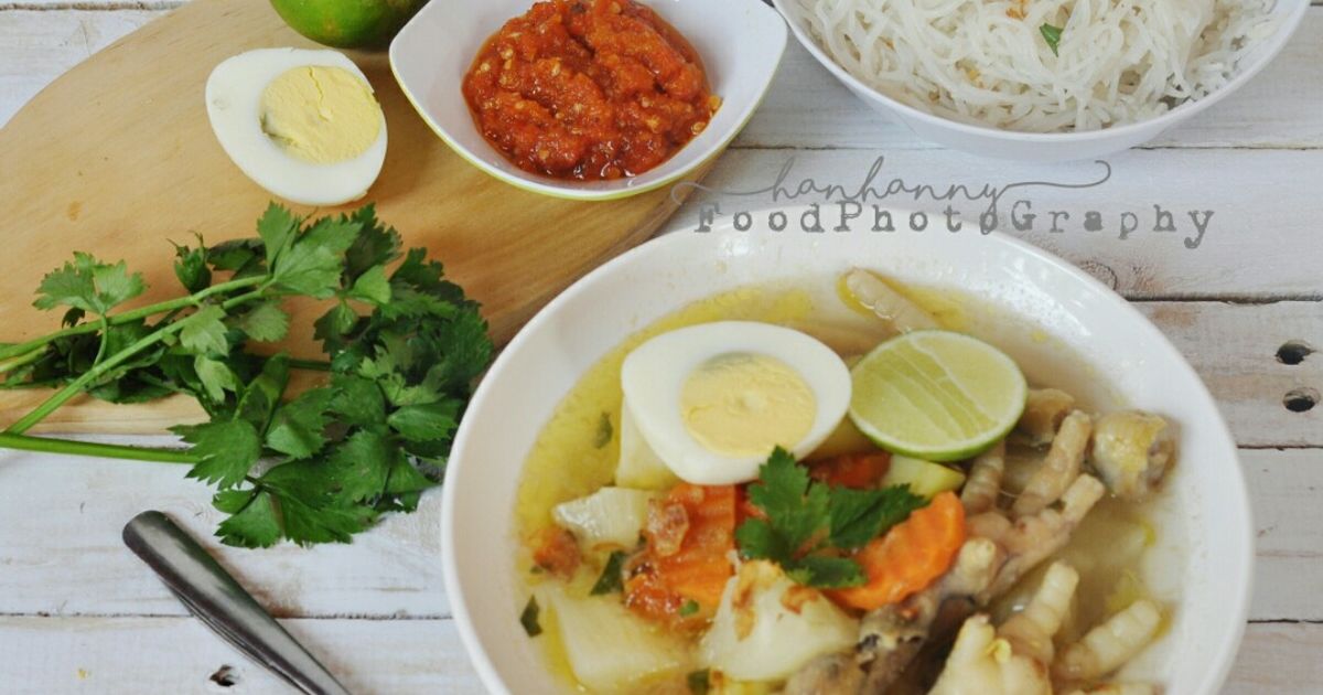 Resep sup singkong ceker rempah rumahan enak dan mudah - Cookpad