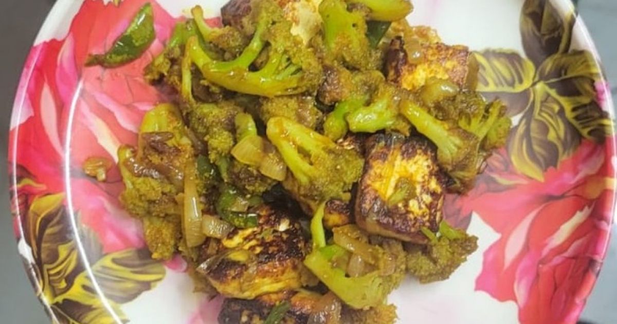 Broccoli Paneer Masala Fry Recipe by Amrita Chakroborty - Cookpad