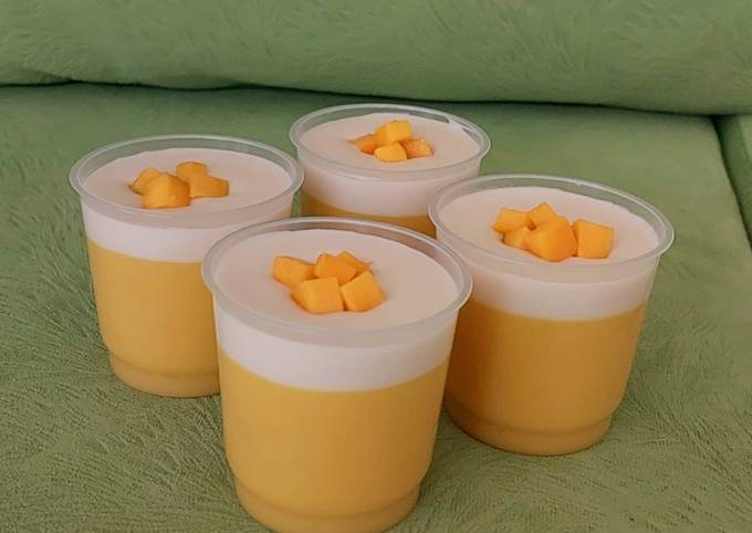 Resep Puding Mangga + Vla creamy oleh Farah Deba - Cookpad