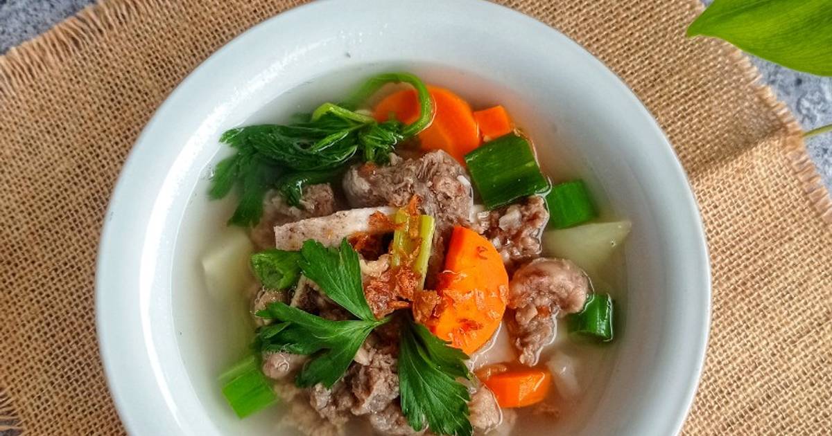 Resep Sop Balungan dan Tetelan Sapi oleh Mama Nia - Cookpad